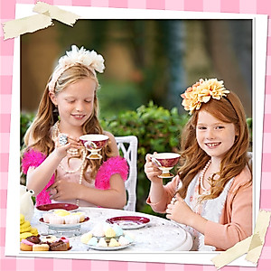 Jexine 8 Pcs Feather Boas Bulk Artificial Fluffy Boas Decor for Wedding Costume Dress Tea Party Supplies(5 Ft,Pink, Rose, White)