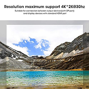 DP to HDMI Adapter, Lightweight DP Male to HDMI Female Adapter for Computer Accessories