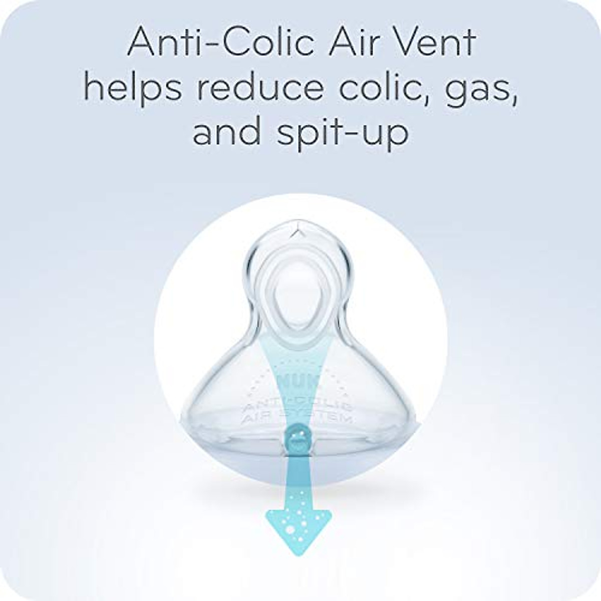 NUK Smooth Flow Anti Colic Baby Bottle, Elephant, 5 Ounce (3 Pack)