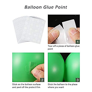 Aoibrloy 11 Holes Plastic Balloon Sizer Box Cube, Balloon Size Measurement with 200Pcs Balloon Glue Point for Balloon Decorations, Balloon Arches and Balloon Columns