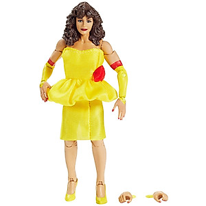 WWE MATTEL Miss Elizabeth Elite Collection Deluxe Action Figure with Realistic Facial Detailing, Iconic Ring Gear & Accessories, Multi (GKY10)