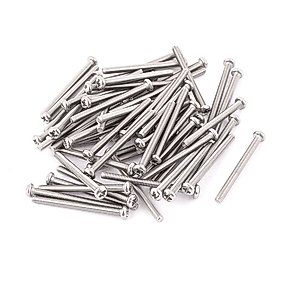 uxcell M3 x 35mm 304 Stainless Steel Cross Head Phillips Pan Head Screws Bolt 60pcs
