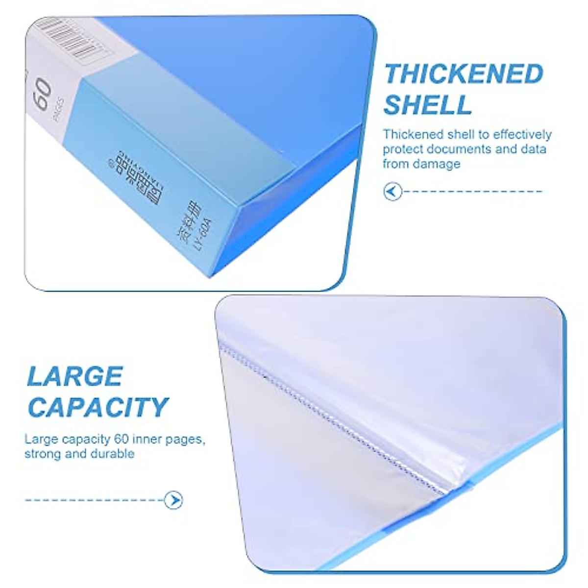 NUOBESTY Plastic Folders Filling Writing Size Home Holder Organizing File Accordion Materials Expanding Board Clip Folders Organizers Documents Files Folder Protectors Bag Cover Exam