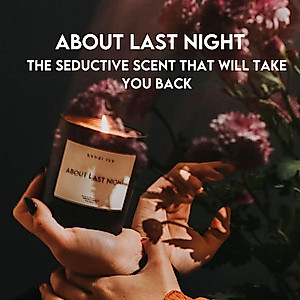 KENDI LUX | 2 Pack Soy Candles for Home Scented, Hand Poured, Non-Toxic 50 Hours Long Lasting Burn, Aromatherapy Soy Candle Gift Set for Men, Masculine Candle Bundle - Morning Wood & About Last Night