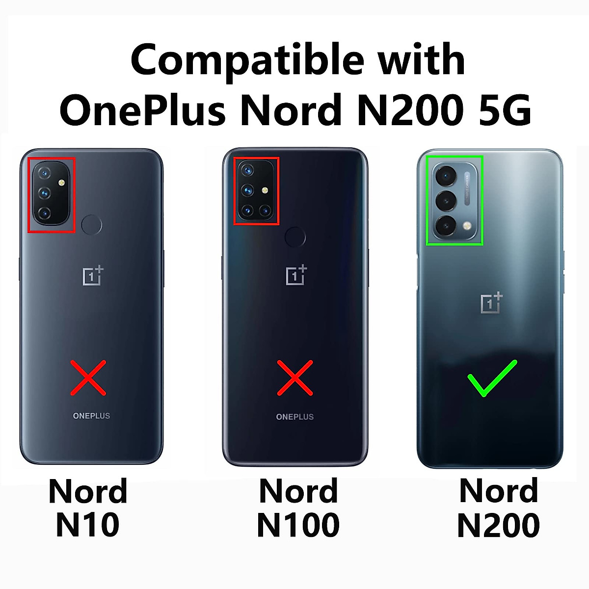 YZOK Compatible with OnePlus Nord N200 5G Case,with HD Screen Protector, [Military Grade] Ring Car Mount Kickstand Hybrid Hard PC Soft TPU Shockproof Protective Case for OnePlus Nord N200 5G (Red)