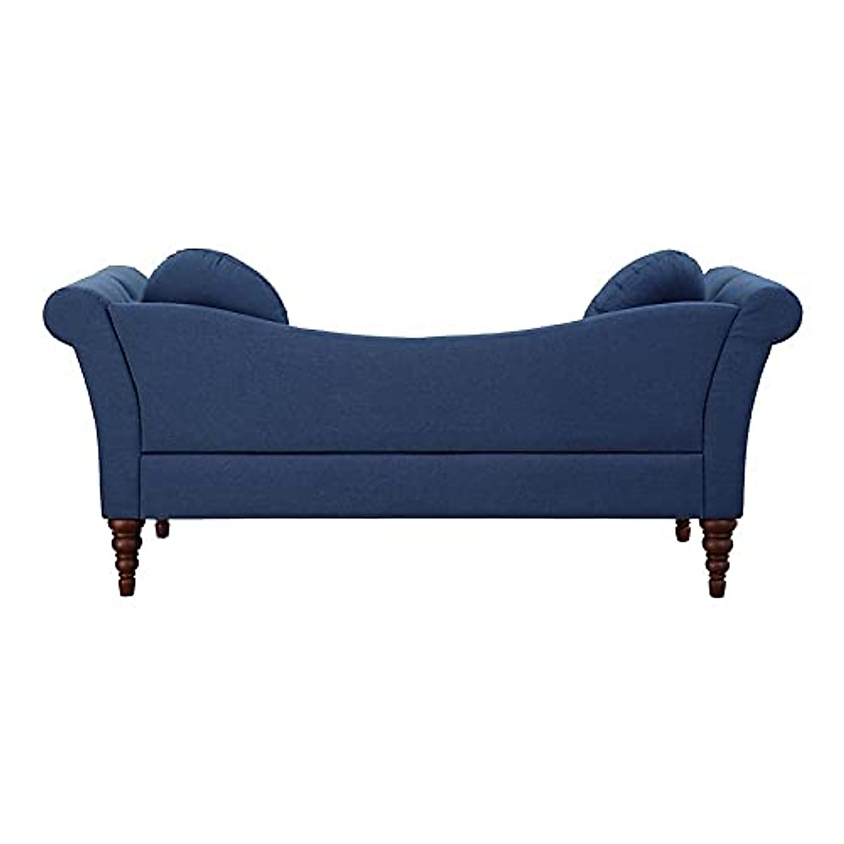 Lexicon Adira 75" Traditional Fabric Settee with 2 Pillows in Blue