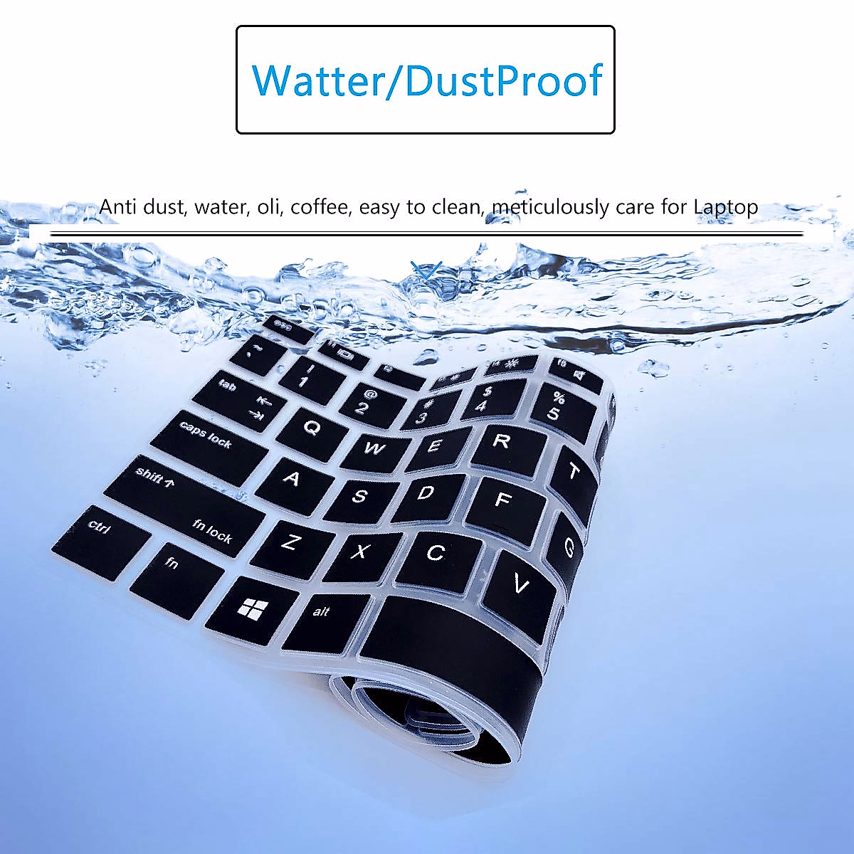 Keyboard Cover for 14" HP ProBook 440 445 G9 G5 G6 G7 G8 G10, HP ProBook 430 G5, HP ProBook x360 440 G1, HP ProBook 640 G4 G5 G7 G8 Keyboard Protective Skin (Not fit 430/440/640 G1 G2 G3) -Black