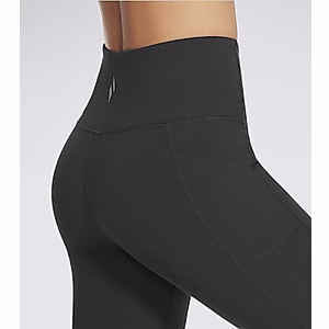 Skechers Women's Go Walk High Waisted Mid Calf Legging, Bold Black, Large