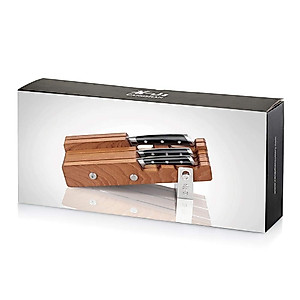 Cangshan S Series 61864 German Steel Forged 4-Piece Starter Knife Block Set