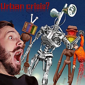 Keyron Action Figures, 8 Pcs Horror Character Toys Set for Birthday Party Cake Topper Centerpiece Decorations, Halloween Easter Christmas Ornaments, Creative Gift for Kids Boys Girls