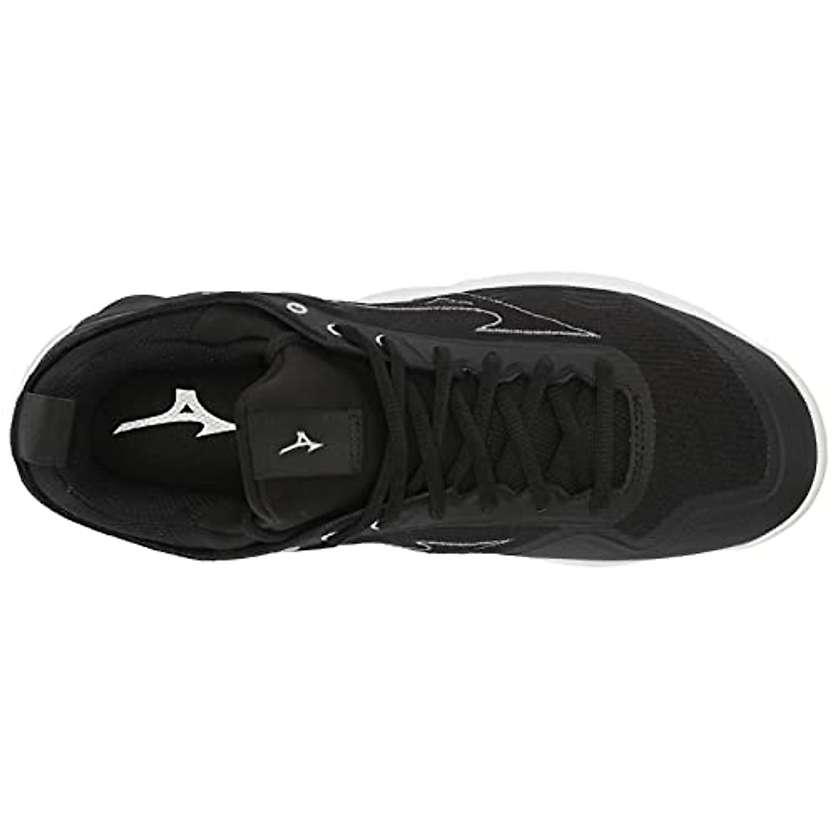 Mizuno 2 Wave Luminous Women's Volleyball Shoe 10, Black/White