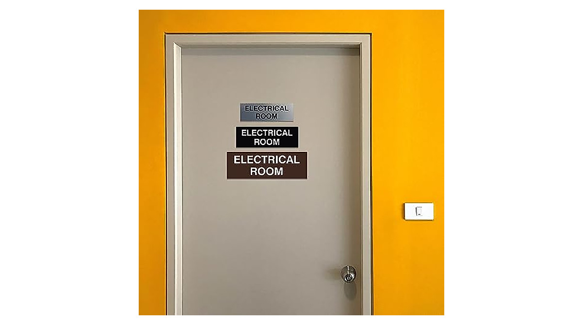 Basic Electrical Room Sign - Durable & Functional Design