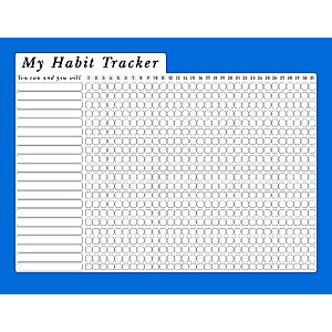 2024 Monthly Desktop/Wall Calendar/Planner - Habit Tracker - Daily, Weekly & Monthly Goal Motivational Habit Tracking Journal Inspirational - (Edition #06)