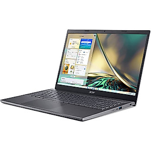 acer 2024 Aspire 5 15.6" FHD IPS Laptop PC 10-Core 12th Intel Core i5-1235U Iris Xe Graphics 16GB DDR4 256GB NVMe SSD WiFi AX RJ-45 BT HDMI Webcam Thunderbolt 4 Backlit KB Windows 11 Pro w/RE USB