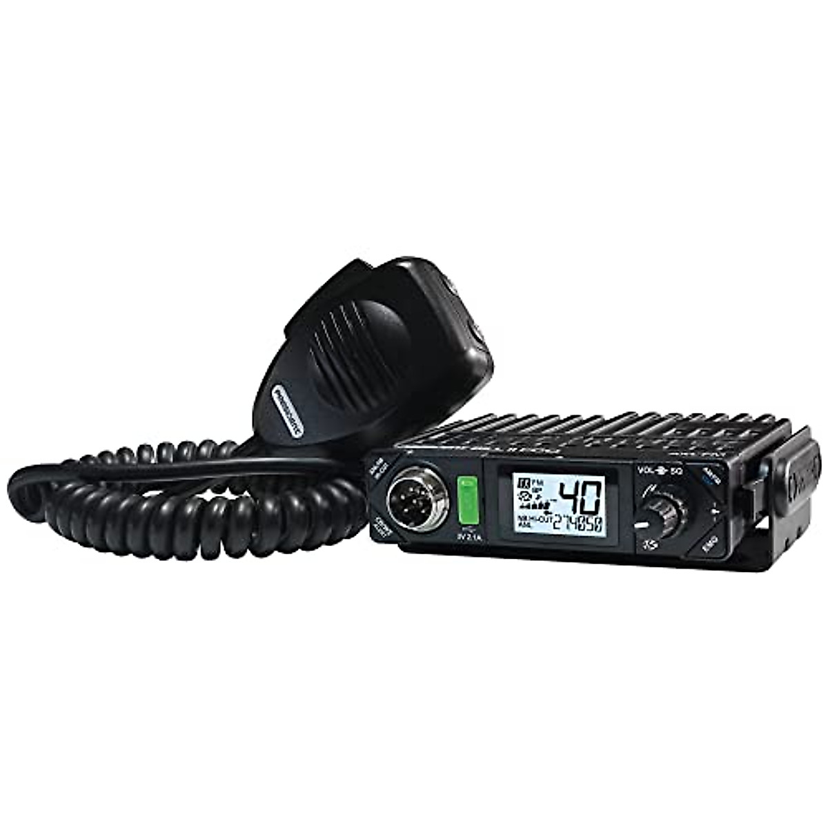 President Electronics Bill II FCC Ultra-Compact AM/FM CB Radio, Black, TXUS101
