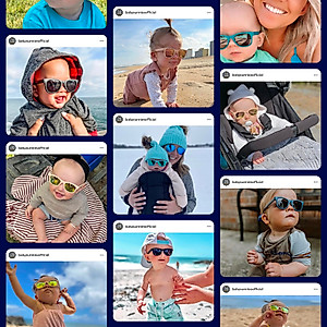 Polarized Baby Sunglasses With Strap - Unbreakable Flexible Infant Sunglasses For Toddlers Newborns 0-24 Months