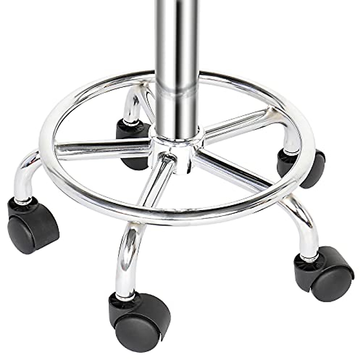 FRITHJILL Bar Stool,Rolling Hydraulic Ergonomic Saddle Seat Salon Barber Chair Saddle Stool Pedicure/Manicure Nail Technician Massage Stool | Black