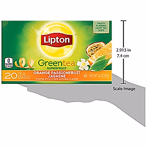 Lipton Green Tea, Orange Passionfruit & Jasmine, 20 Count Box