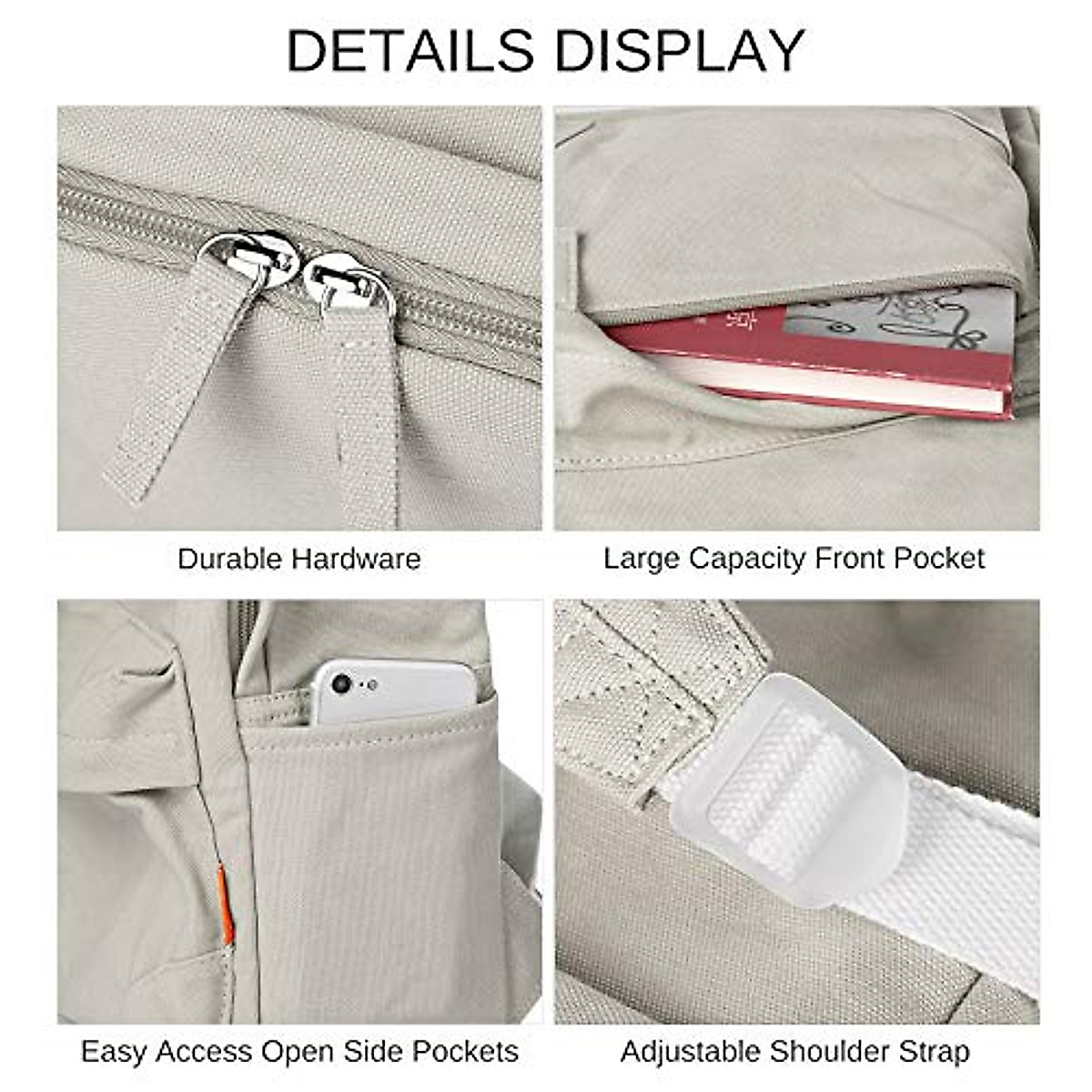 Tom Clovers Canvas Backpack Rucksack Weekender Bag Laptop Bag School Backpack