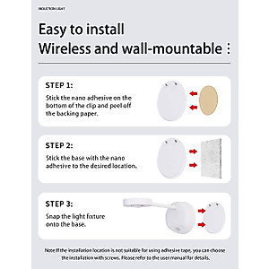 GARTO Spotlight Battery Operated, Motion Sensor Picture Light LED Cat-Eye Bulb Wall Sconce, Stick on Display Accent Lighting Dimmable 360° Rotation Rechargeable for Paintings (White, 1Pack)