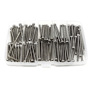 iexcell 100 Pcs M3 x 30/35/40/45/50mm Thread Pitch 0.5 mm Stainless Steel 304 Hex Socket Head Cap Screws Bolts Assortment Kit