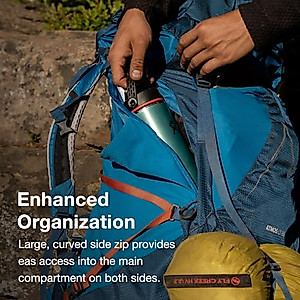 Osprey Atmos AG LT 50L Men's Backpacking Backpack, Black, L/XL