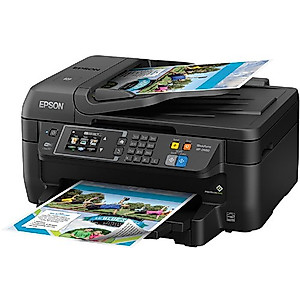 Epson Workforce WF-2660 All-in-One Wireless Color Printer with Scanner, Copier and Fax