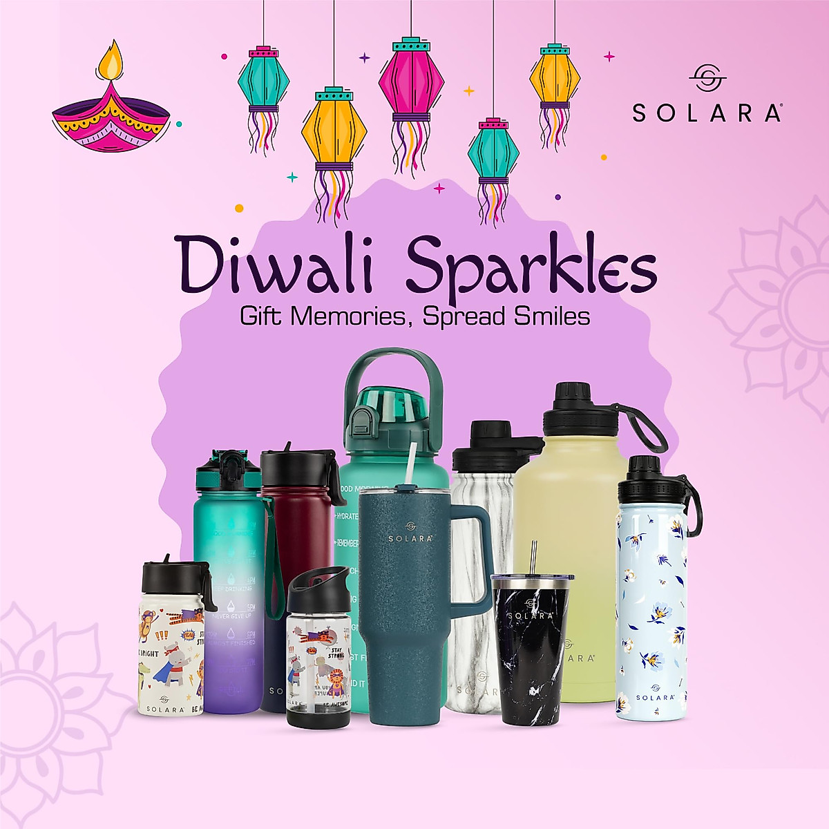 SOLARA 32oz Motivational Water Bottle with Times to Drink, Water Bottle with Straw, Water Bottle for Gym, Office | BPA Free Tritan Water Bottle with Motivational Quotes | Orange Teal