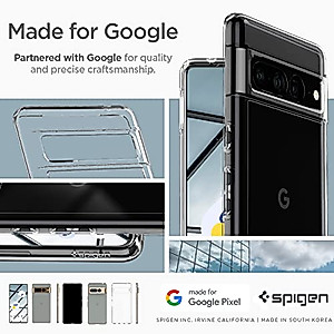 Spigen Ultra Hybrid [Anti-Yellowing Technology] Designed for Pixel 7 Pro Case (2022) - Crystal Clear