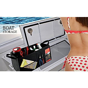 Handy Laundry Fold Away Car Trunk Organizer, Black, 22" x 10" x 11", Non-slip Fastener secures to your trunk and prevents sliding, Prevent items from rolling around or shifting in your trunk