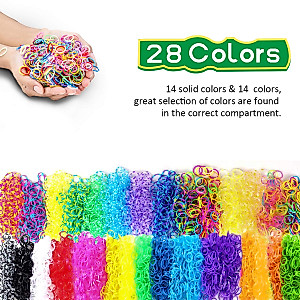 Yehtta Gifts for 8-10 Year Old Girls Rubber Bands Loom Kit Kids Art Crafts DIY Toys Bracelet Making Kit Personalized Handmade Beads Rubber Band Christmas Birthday Gift for Kids