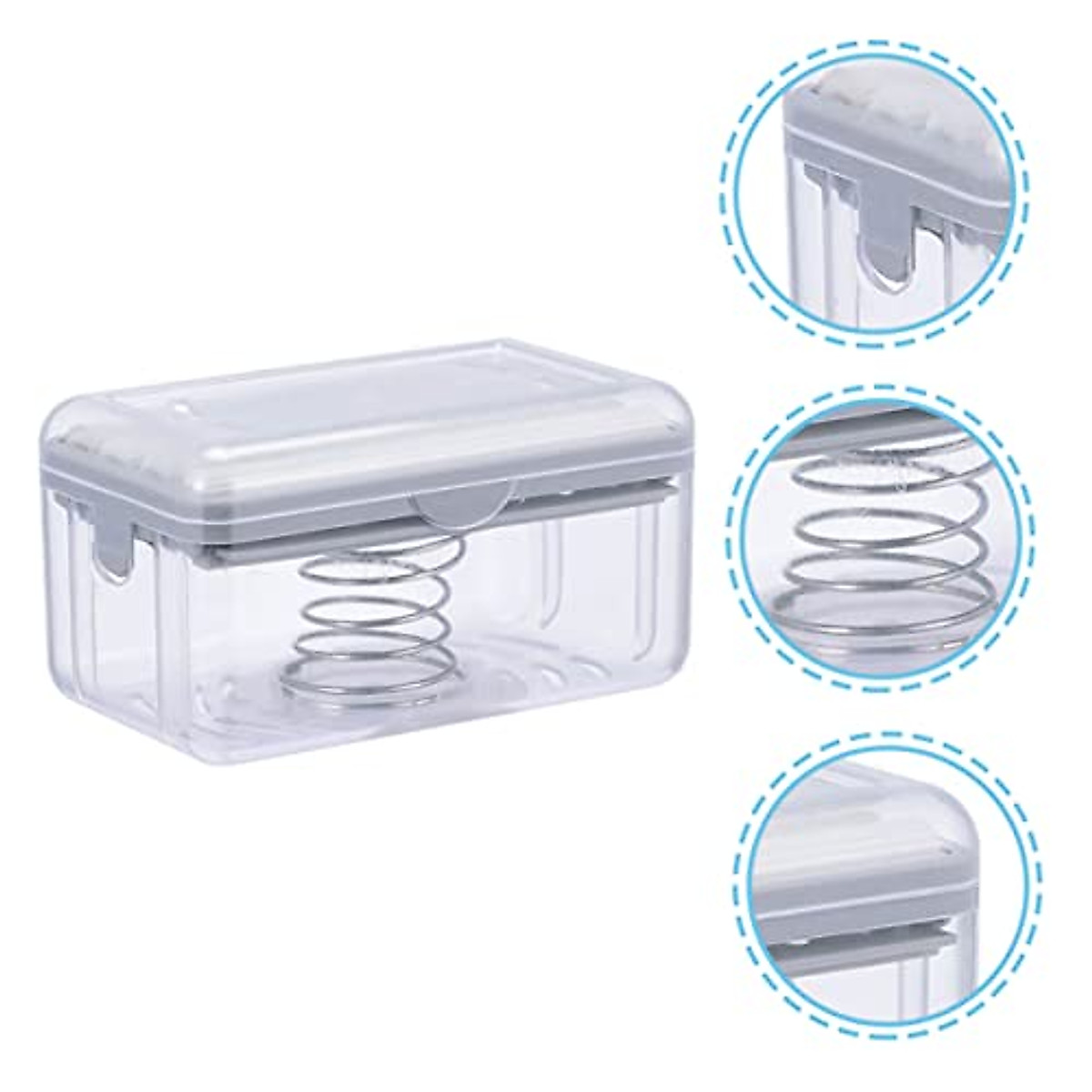 BETOOKY Box Soap Box Soap Dish Soap Tray Dish Soap Dispenser Foaming Soap Dispenser Laundry Soap Containers Bar Soap Laundry Soap Dispenser Set Pearlescent Travel Plastic