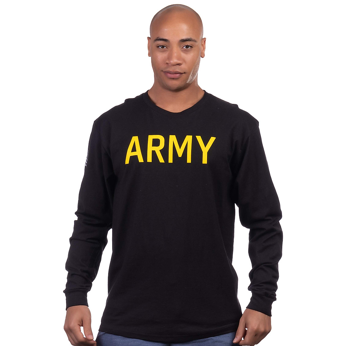 Army PT Style Shirt | U.S. Military Physical Training Workout Long Sleeve T-Shirt, Grey-(LSGRY,3XL)