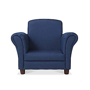 Melissa & Doug Denim Fabric Child’s Armchair (Kid’s Furniture, 23”L x 17.5”W x 18.3”H) - Children's Furniture, Child's Reading Chair, Chairs For Toddlers, Oversized Kid's Armchair