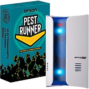 BRISON Ultrasonic Pest Repellent Plug in – Mice Rats Spider Control - for Repelling Rodents Insects Out of Indoors, Non-Toxic Electronic