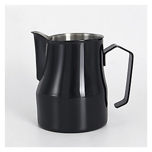 gravy boat set Milk Jug 500ml/700ml Stainless Steel Frothing Pitcher Pull Flower Cup Coffee Milk Frother Latte Art Milk Foam Tool Coffeware gravy boat with lid (Color : Teflon-500ml)
