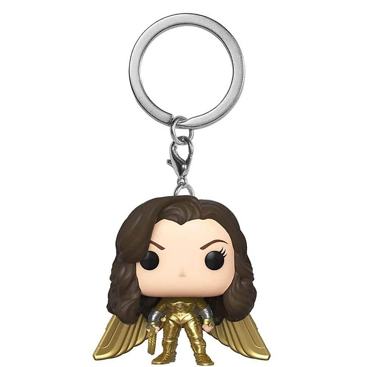 Funko Pop! Keychain: Wonder Woman 1984 - Wonder Woman Hold No Helmet, Multicolor
