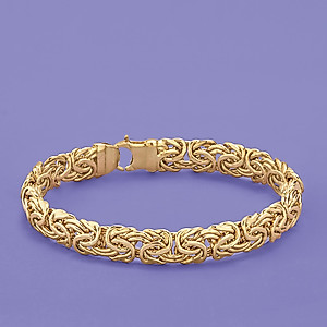 Ross-Simons 14kt Yellow Gold Byzantine Bracelet. 8 inches