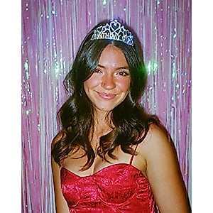 xo, Fetti Birthday Girl Tiara | Rhinestone Metal Birthday Supplies, Bday Girl Decoration, Princess Party Celebration