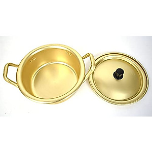 Korean Ramen Noodle Pot 6.3"(16cm) + Chopstick (1 Pair) + Dish scrubber, Made in Korea (Standard version)