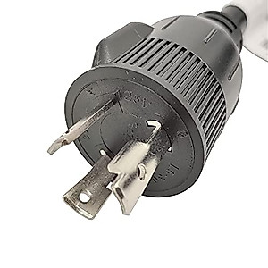 Parkworld 886009 L5-30P Male to L14-30R Generator to Transfer Switch Adapter, for Home Back Power Transfer Switch or House Panel (20FT)