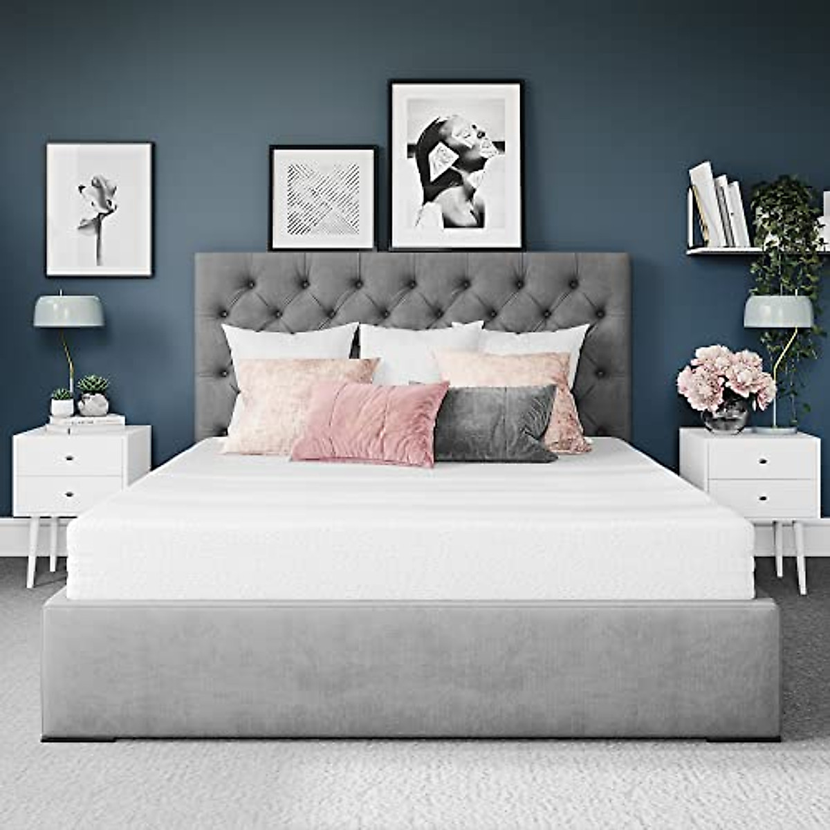 Classic Brands Decker 10-Inch Pillow Top Innerspring Mattress, Queen | Bed in a Box