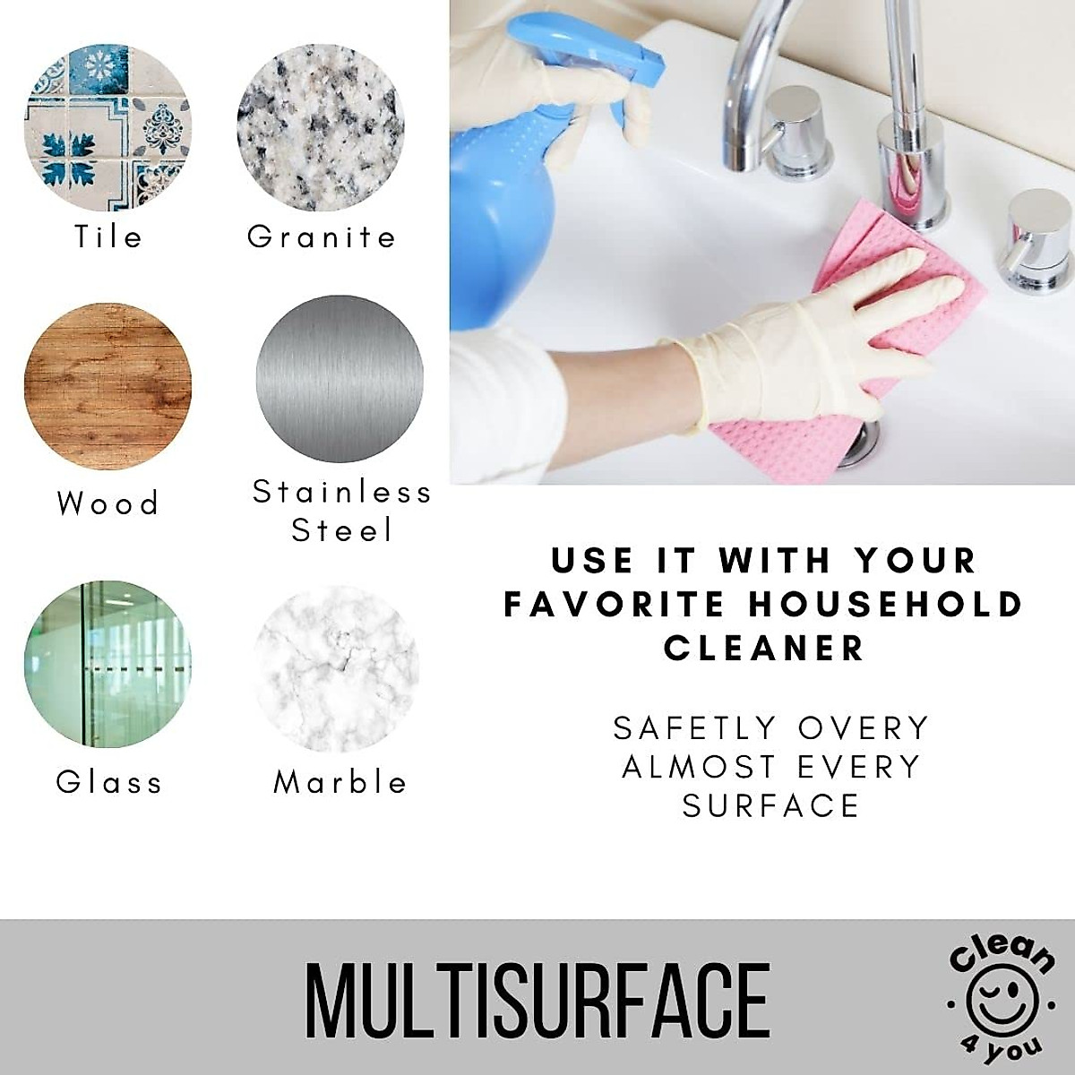 Swedish Dish Cloths, Absorbent Cellulose Sponge Cloths, Washable Cleaning Cloths, No Odor Dishcloths, Reusable Paper Towels, Durable Kitchen Rags (10)