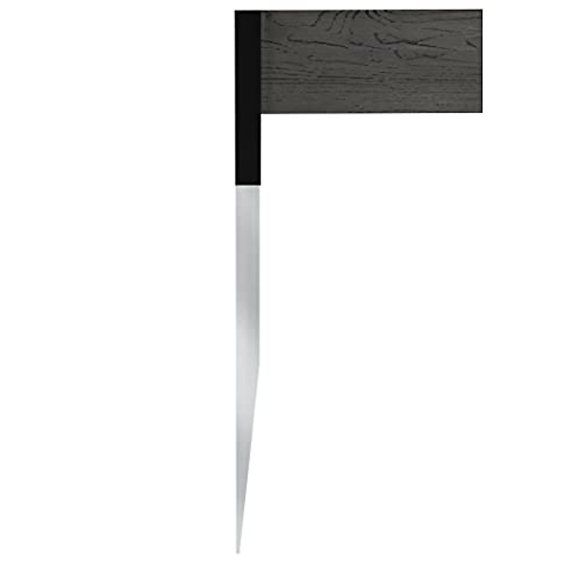 Enclo Privacy Screens 3.5ft H x 3.5ft W EC18002 Woodtek Vinyl Lincoln Outdoor Privacy Fence Panel Screen No-Dig Kit, Charcoal (2-Pack)