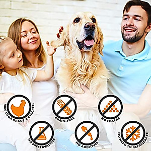EBPP Chicken Jerky Dog Treats Made in USA - 100% Natural Dog Jerky Treats Made with Real Chicken - Grilled Chicken Strips for Medium Dogs, Large Dogs and Small Dogs
