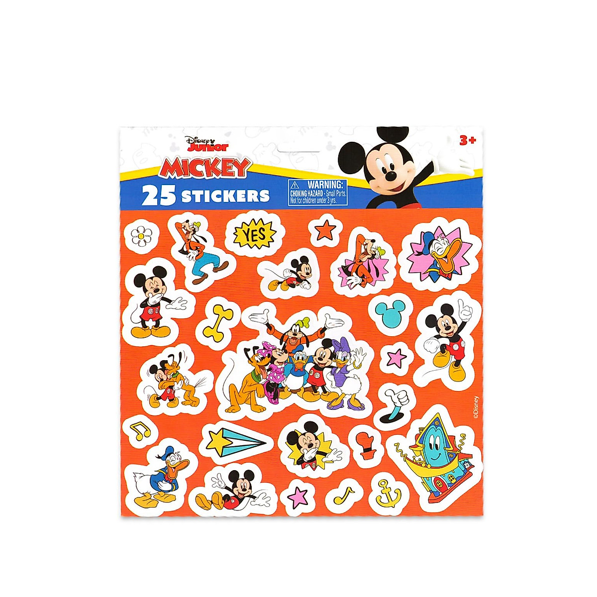 Mickey Mouse Twin Bedding Set for Toddlers - Bundle Includes Mickey Mouse Sheets with Flat Sheet, Fitted Sheet, and Pillowcase for Twin Bed Plus Stickers, More | Mickey Mouse Bedroom Decor