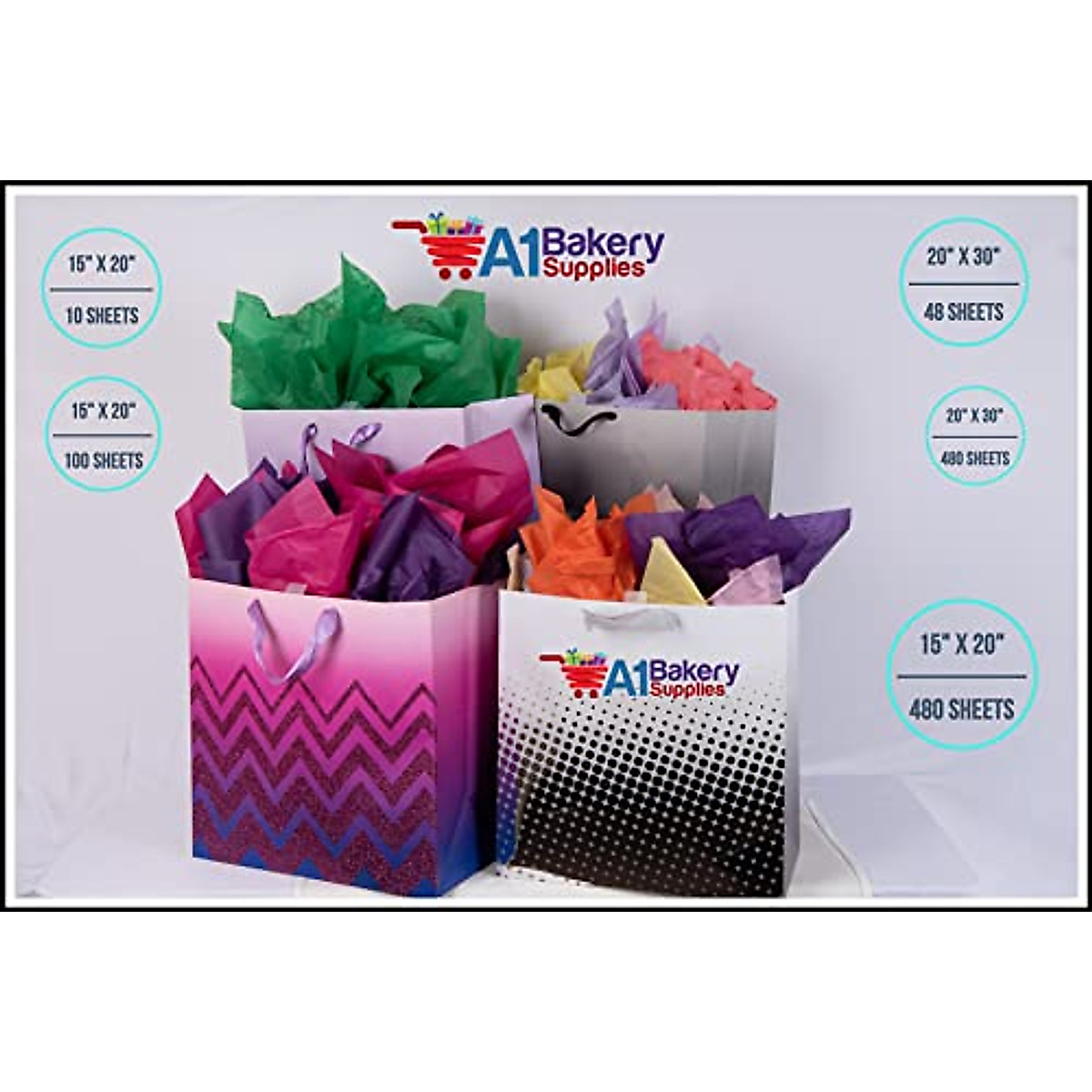 Gift Wrap Color Tissue Paper Gift Wrap Tissue Paper Brilliant Blue 15 x 20 inch 100 Sheets