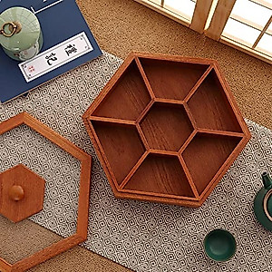 MISS Z Wood Candy Biscuit Storage Box with Lid Home Food Storage Container Boxes Nuts Snacks Fruit Organizer Case Food Jars Set