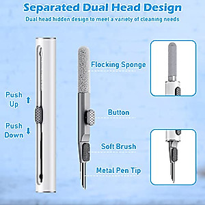 Cleaner kit for Airpods, Airpod Pro Cleaning Pen Soft Brush for Airpods Pro 1 2, 20pcs Earbuds Cleaning kit for Phone Charging Port,Earphones,Earbuds, Laptop,Smartwatch,Camera Lens