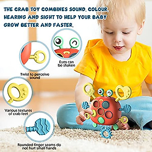 Baby Montessori Toys for 18 Months, Sensory Toys for Toddlers, Airplane Travel Essential for 1 2 Year Old Birthday Gifts Pull String Activity Motor Skills for Travel, Kids Gifts for Boys Girls